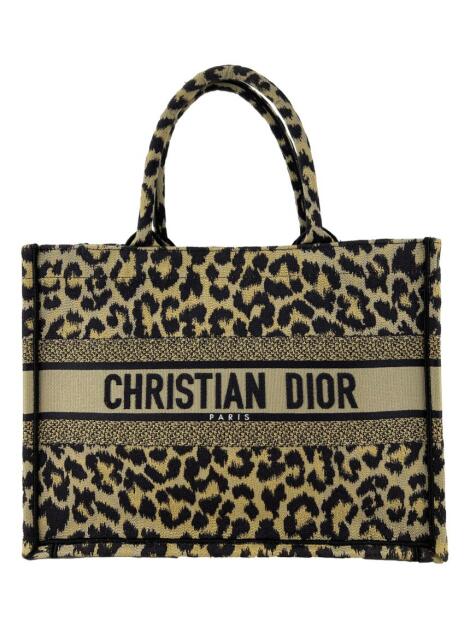 Bolsa com Alça Christian Dior Book Tote Leopard Medium - CCZ12 Original ...