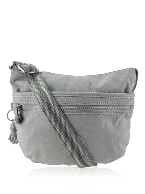 Bolsa com Alça Kipling Arto Small Cinza Original - AHAS2 | Etiqueta Única