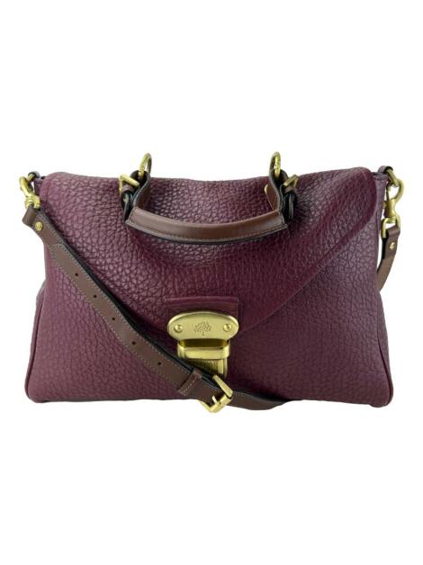 Bolsa com Alça Mulberry Polly Push Lock Vinho - AFH341 Original ...