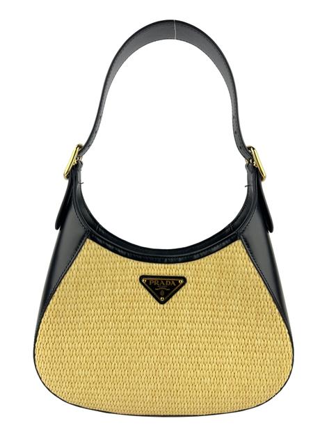 Bolsa Hobo Prada Cleo Woven Bicolor - OTD108 Original | Etiqueta Única