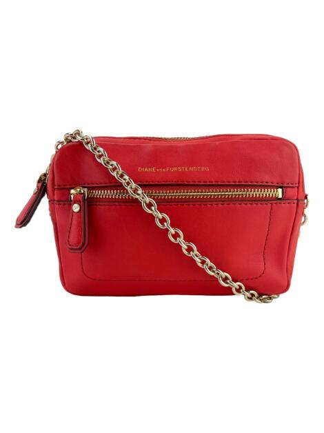 Bolsa Tiracolo Diane Von Furstenberg Milo Mini Vermelha - CHUI11 ...