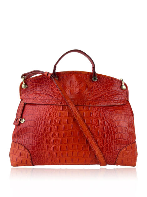 Bolsa Tiracolo Furla Embossed Vermelho Original - CALE73 | Etiqueta Única