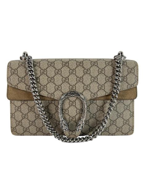 Bolsa Tiracolo Gucci Dionysus Monogram Bege - KCF10 Original | Etiqueta ...