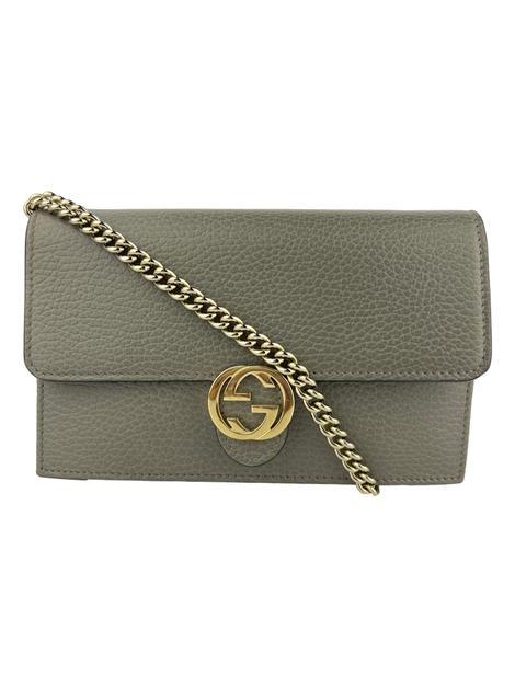 Bolsa Tiracolo Gucci Woc Interlocking G Cinza - CLNA1 Original ...