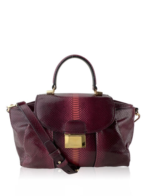 Bolsa Tiracolo Hugo Boss Python Vinho Original - OOW34 | Etiqueta Única