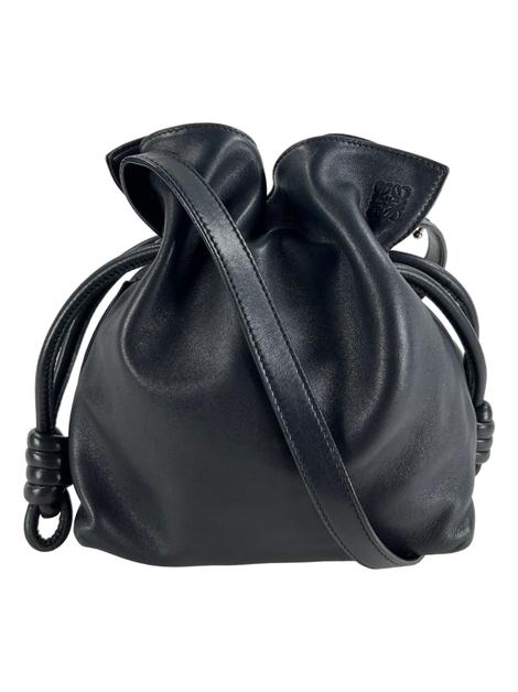 Bolsa Tiracolo Loewe Flamenco Puffer Knot Mini Preta - CFTV41 Original ...