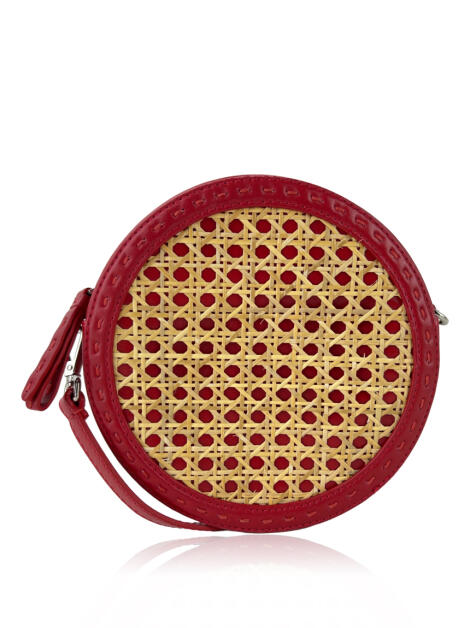 Bolsa Tiracolo Mehry Mu Raffia Bicolor Original - CICU151 | Etiqueta Única