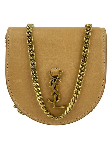 Bolsa Tiracolo Yves Saint Laurent Coin Purse Kaia Baby Bege - CODC3 ...
