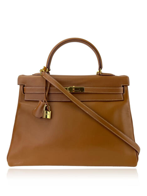 Bolsa Tote Hermès Kelly Marrom Original - PN273 | Etiqueta Única