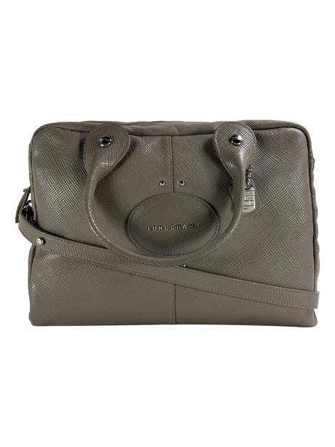 Bolsa Tote Longchamp Quadri Cinza - CXLY17 Original | Etiqueta Única