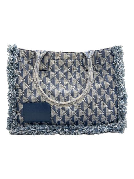 Bolsa Tote Sandro Tweed Azul - CVRN5 Original | Etiqueta Única