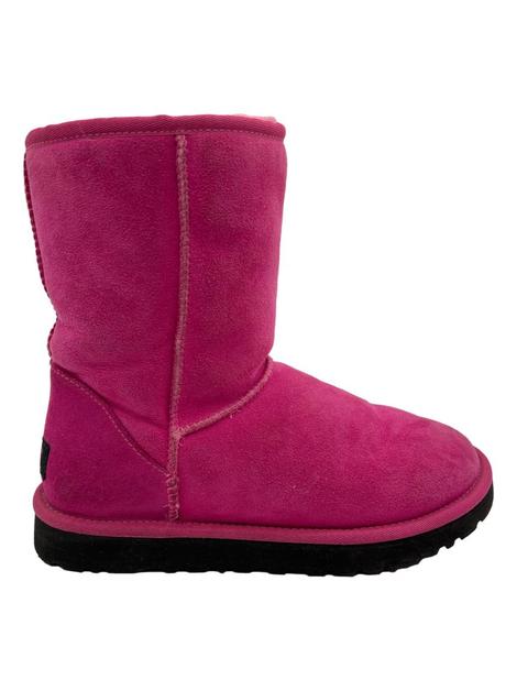 Bota UGG Classic Camurça Rosa - CRYM2 Original | Etiqueta Única