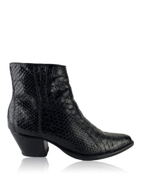 Bota Zeferino Python Preta Original - GWF501 | Etiqueta Única