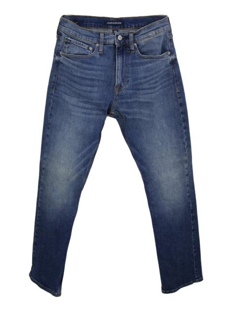 Calça Calvin Klein Jeans Reto Azul - ACO580 Original | Etiqueta Única