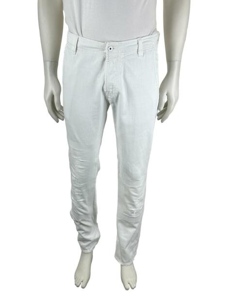 Calça Diesel Revick Branco - ZMG98 Original | Etiqueta Única