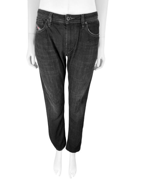 Calça Diesel Shioner Jeans Preta - BJUF75 Original | Etiqueta Única