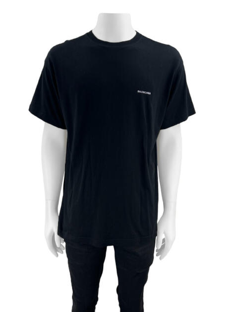 Camiseta Balenciaga Logo Preta Original - CIGP9 | Etiqueta Única