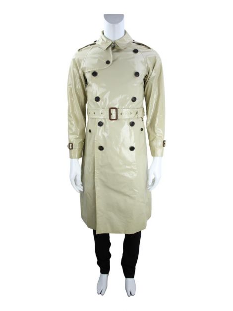 Casaco Burberry Laminated Trench Coat Bege - ZZI6 Original | Etiqueta Única