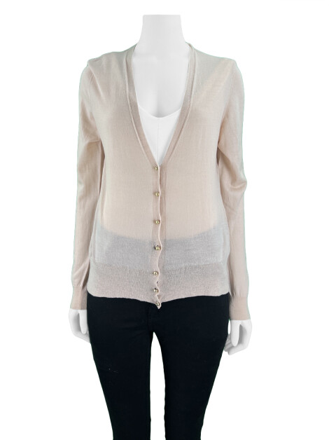 Casaco Emilio Pucci Cardigan Lã Rosa - PBF186 Original | Etiqueta Única