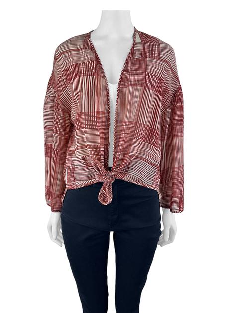 Casaco Paula Raia Lã Estampada - AAFT372 Original | Etiqueta Única