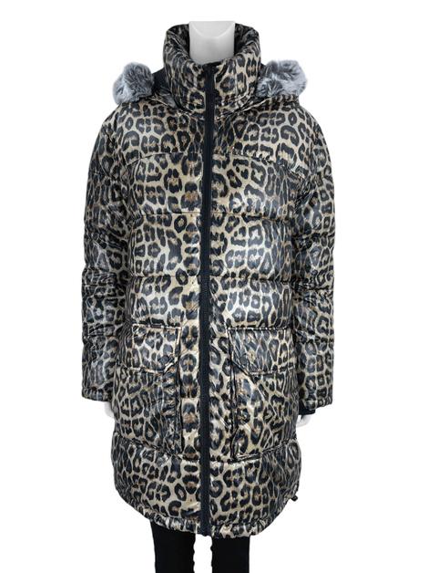 Casaco UGG Ozzy Mid-Length Puffer Animal Print - IRR555 Original ...