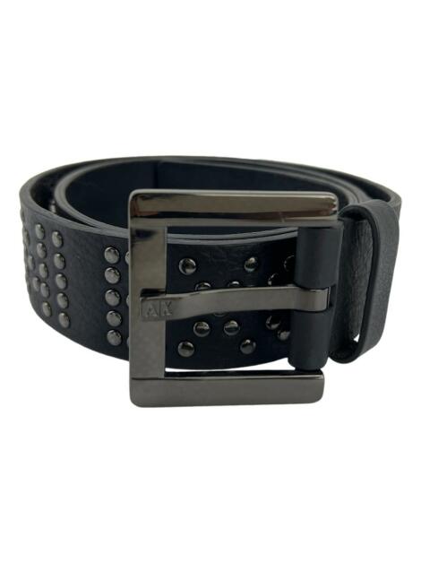 Cinto Armani Exchange Studs Preto - CBZG113 Original | Etiqueta Única