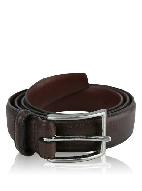 Cinto Coach Couro Marrom Masculino Original - BSF29 | Etiqueta Única