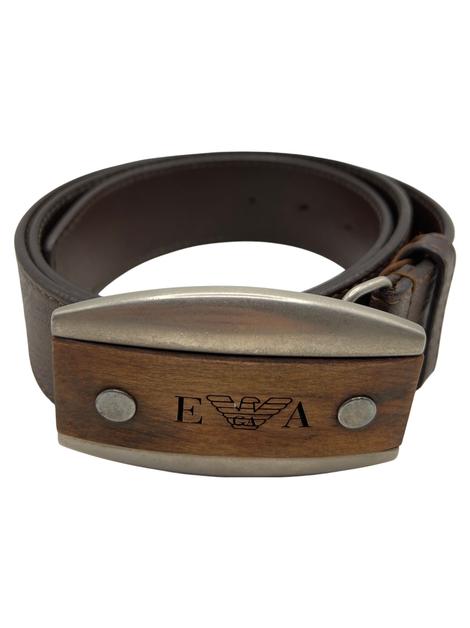 Cinto Emporio Armani Couro Marrom - CDOR46 Original | Etiqueta Única