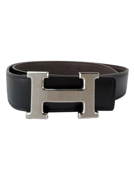 Cinto Hermès Reversivel Togo H Bicolor - TEN15 Original | Etiqueta Única