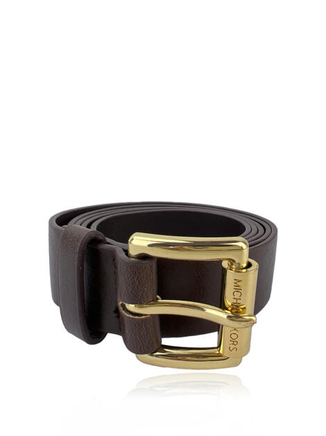 Cinto Michael Kors Fivela Marrom Original - HTP889 | Etiqueta Única