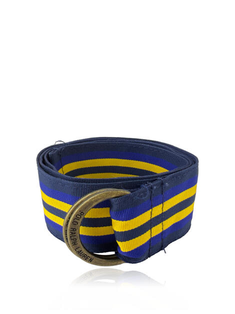 Cinto Polo Ralph Lauren Listrado Bicolor Original - LIX124 | Etiqueta Única