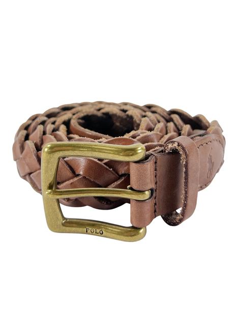 Cinto Polo Ralph Lauren Trançado Marrom - CXGG30 Original | Etiqueta Única