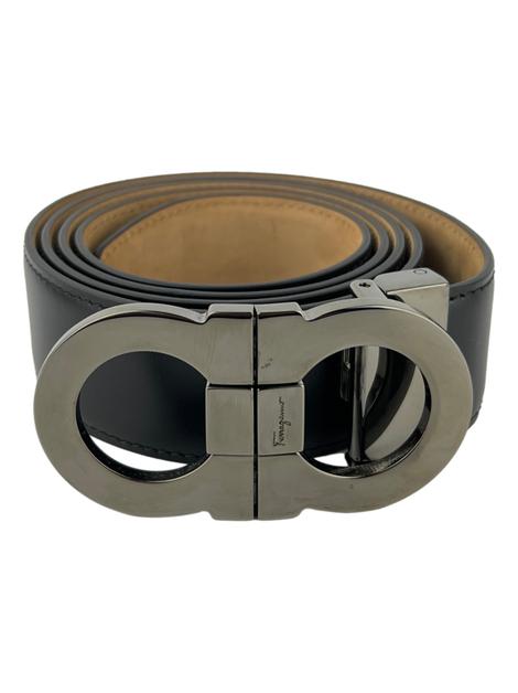 Cinto Salvatore Ferragamo Gancini Preto - TJI5 Original | Etiqueta Única