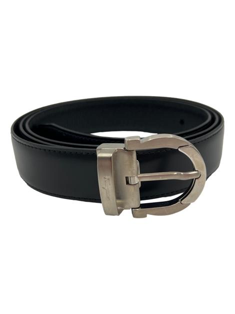 Cinto Salvatore Ferragamo Reversível Couro Preto - BVV3488 Original ...