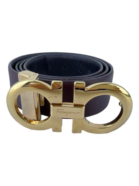 Cinto Salvatore Ferragamo Reversivel Gancini Vinho - CGYQ34 Original ...