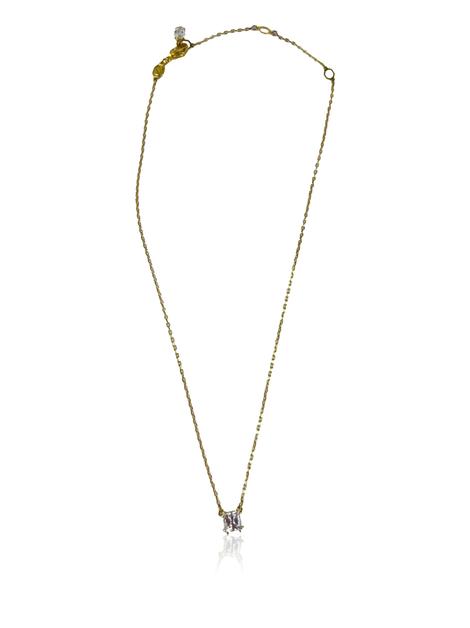 Colar Swarovski Cristal Dourado Original - KOS50 | Etiqueta Única