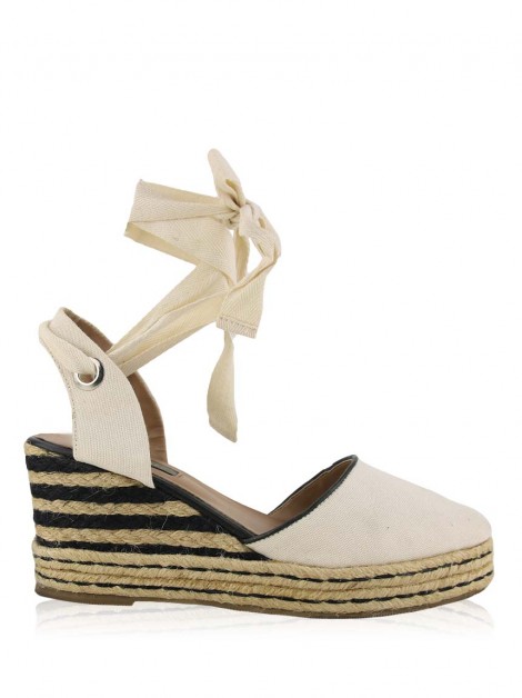 Sapato Le Lis Blanc Amarração Bege Original - RND11 | Etiqueta Única