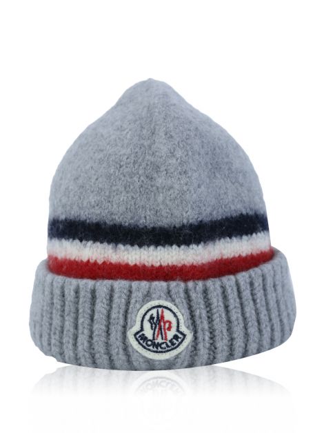 Gorro Moncler Cinza Infantil Original - SQ90 | Etiqueta Única