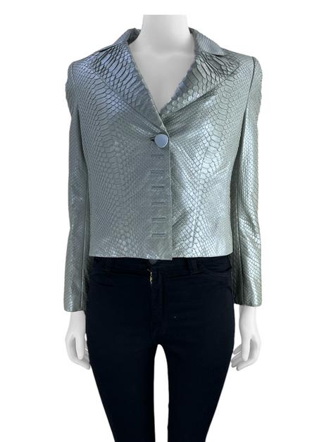Jaqueta Giorgio Armani Python Cinza - GWF589 Original | Etiqueta Única