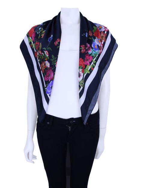 Lenço Scarfme Seda Floral Original - AS994 | Etiqueta Única
