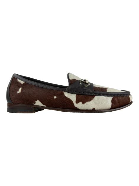 Loafer Gucci Horsebit Cow-Print Ponyhair Marrom - SZ5065 Original ...