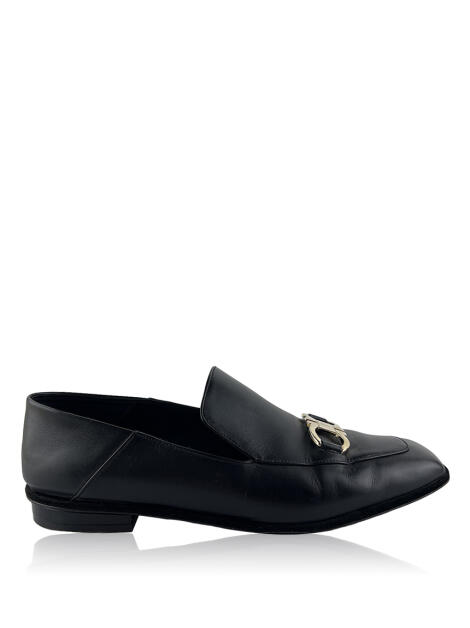 Loafer Salvatore Ferragamo Logo Couro Preto Original - CCDJ3 | Etiqueta ...