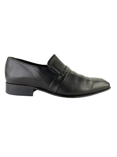 Loafer Versace Collection Couro Preto - BZOH11 Original | Etiqueta Única