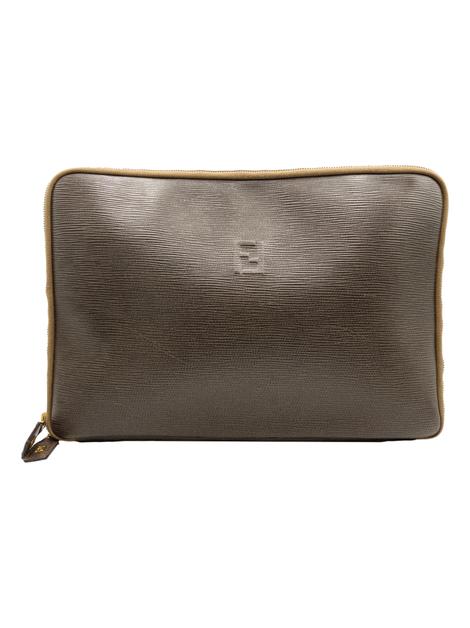 Pasta Fendi Couro Marrom Vintage - CPWX3 Original | Etiqueta Única