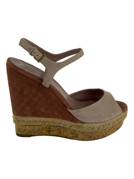 Plataforma Gucci Cork Guccissima Rosa - BZRC11 Original | Etiqueta Única