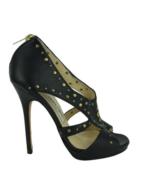 Sandália Jimmy Choo Prairie Preta - ASB50 Original | Etiqueta Única