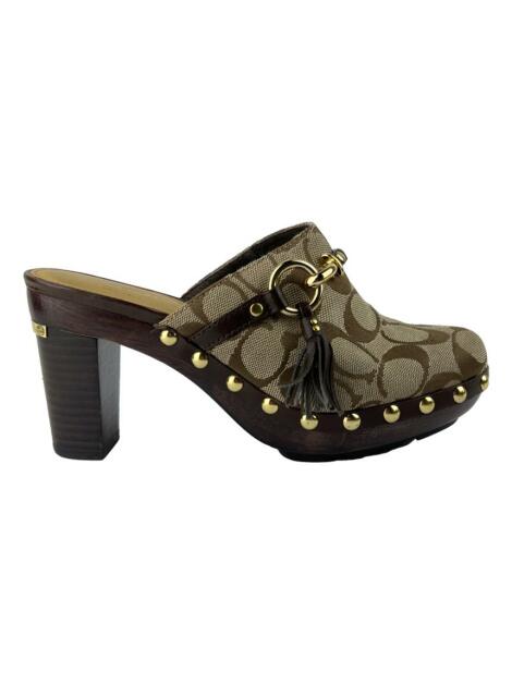 Sapato Coach Shasha Clog Canvas - HTP772 Original | Etiqueta Única