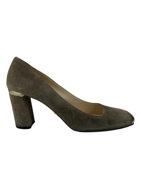 Sapato de Salto Prada Suede Cinza - ABM121 Original | Etiqueta Única