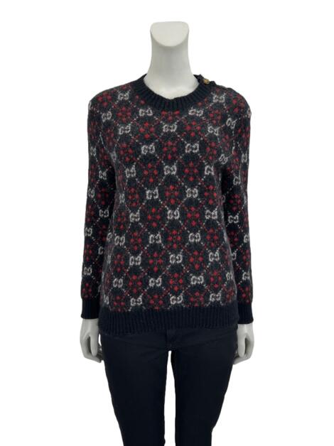 Suéter Gucci GG Logo Preto - CJVS171 Original | Etiqueta Única