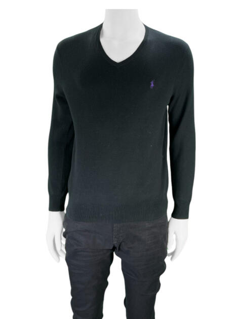Suéter Polo Ralph Lauren Tricot Preto - ISJ263 Original | Etiqueta Única